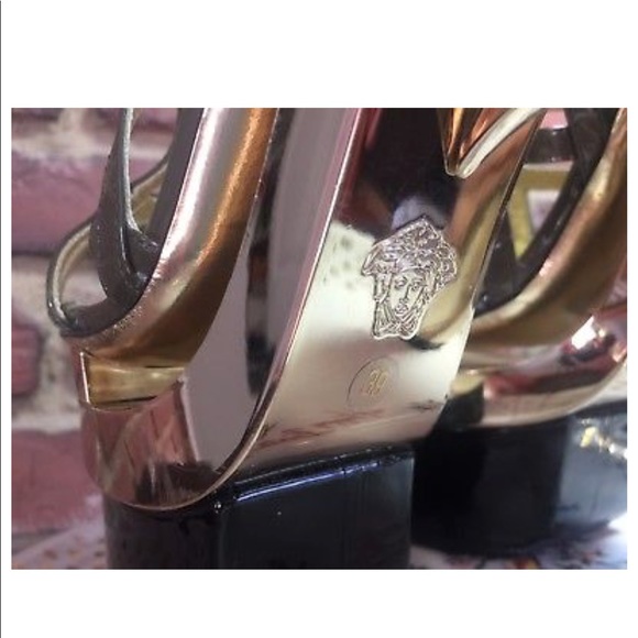 Versace | Shoes | Versace Gold Triple Platform Sandal | Poshmark